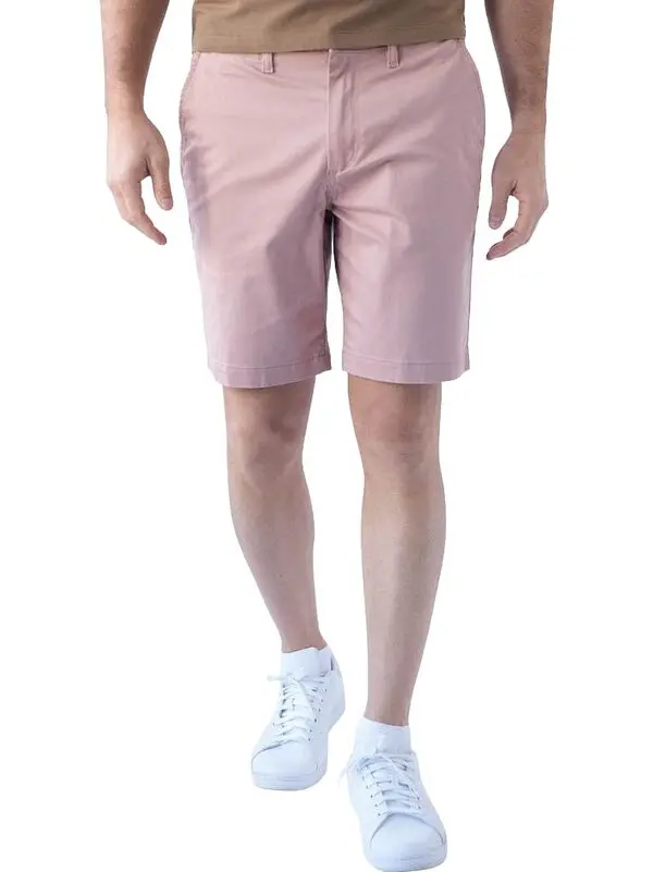 DEVIL-DOG DUNGAREES 9-inch Performance Stretch Chino Shorts - Dusty Mauve