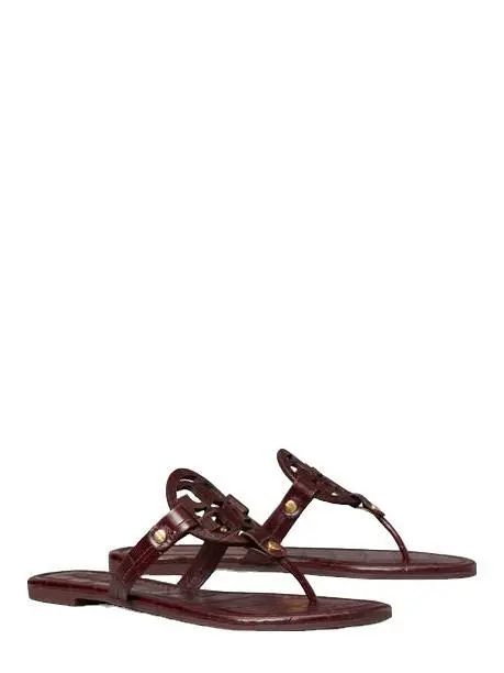 Tory Burch Miller Thong Sandal - Bordo