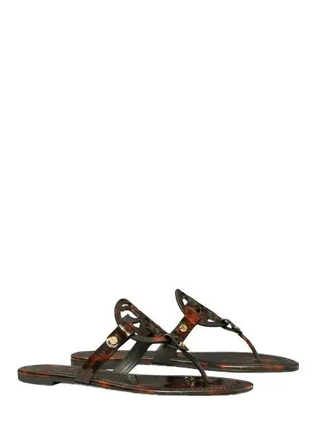 Tory Burch Miller Thong Sandal - Tortoise Patent