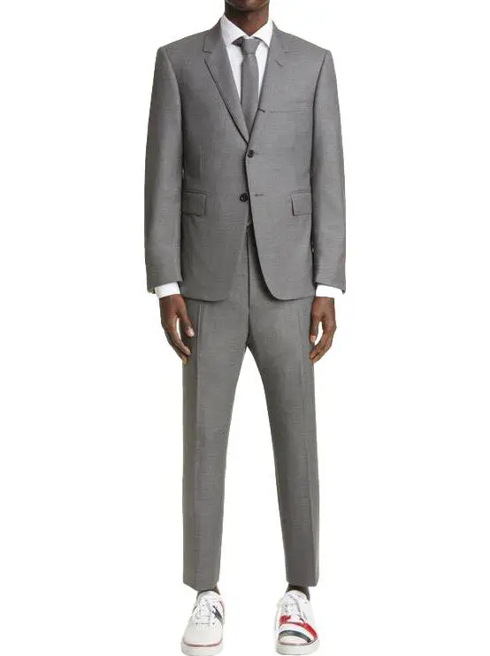 Thom Browne Classic Fit Wool Suit - Med Grey