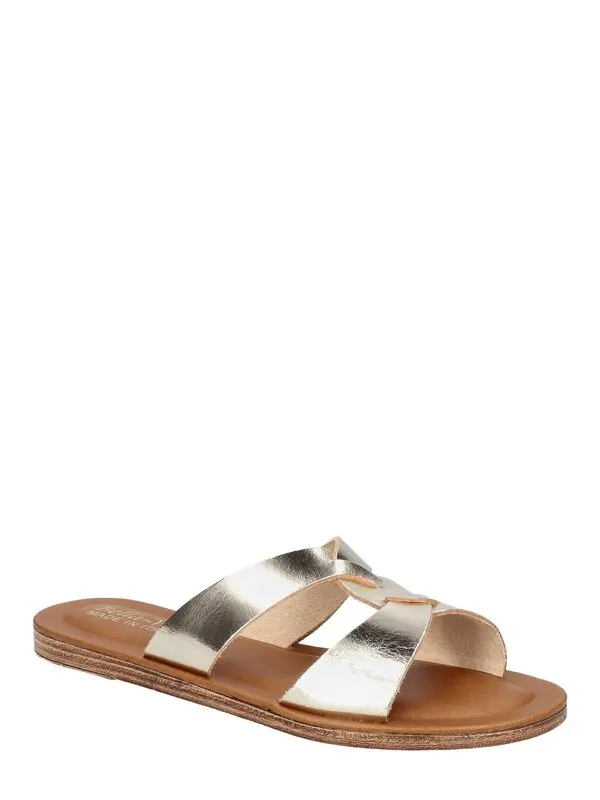 BELLA VITA Slide Sandal - Champagne