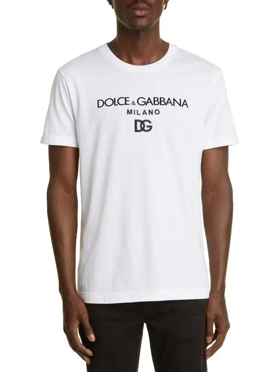 Dolce & Gabbana Dg Embroidered T-shirt - Optical White