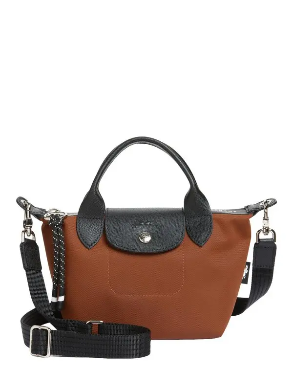 Longchamp Le Pliage Small Crossbody Bag - Chocolate