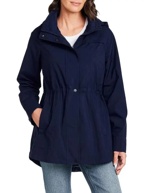 Gallery Water Resistant Packable Jacket - Navy