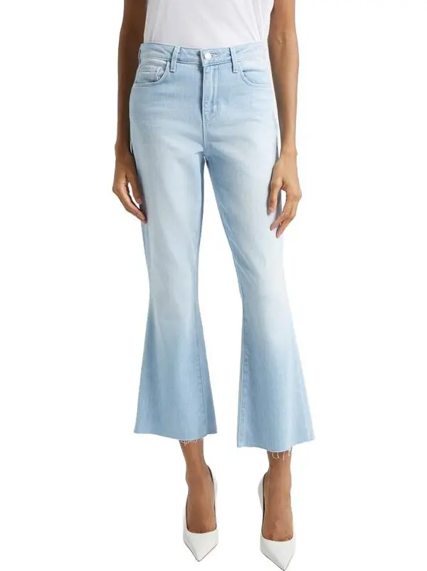 L'Agence Kendra High-rise Cropped Flare Jeans - Bayridge