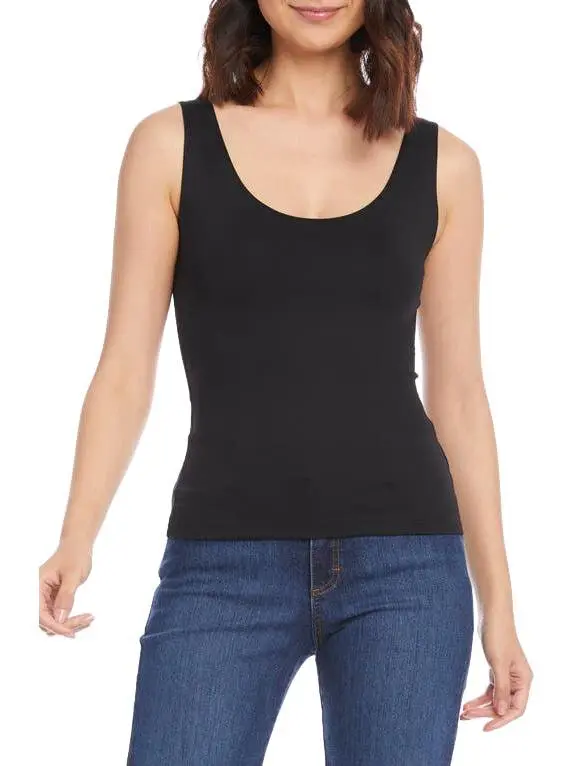 Karen Kane Scoop Neck Tank - Black