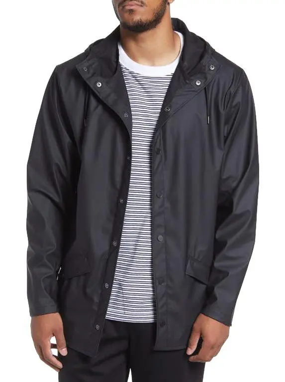 Rains Waterproof Longline Jacket - Black