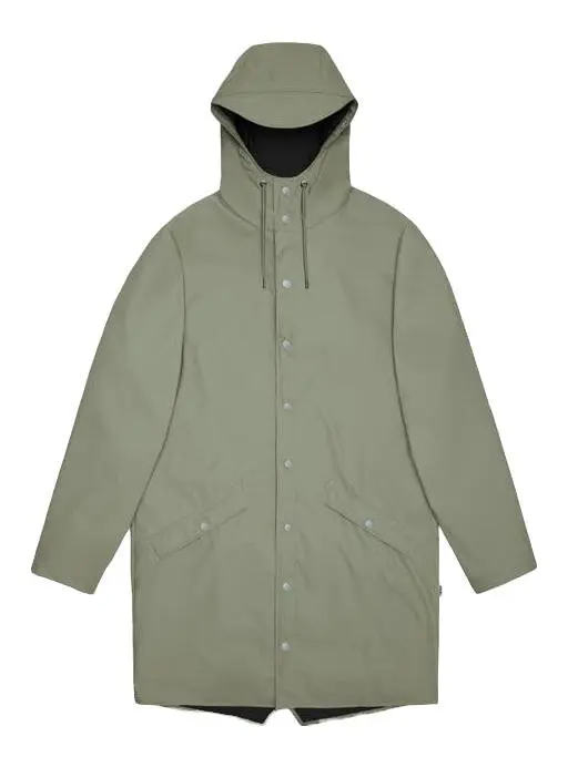 Rains Waterproof Longline Jacket - Drift