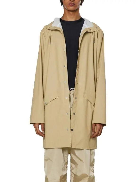 Rains Waterproof Longline Jacket - Sand