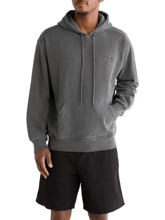 Carhartt Work In Progress Nelson Hoodie - Black Garment Dyed