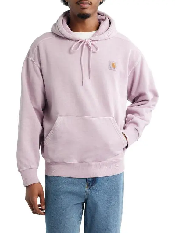 Carhartt Work In Progress Nelson Hoodie - Hortensia Garment Dyed