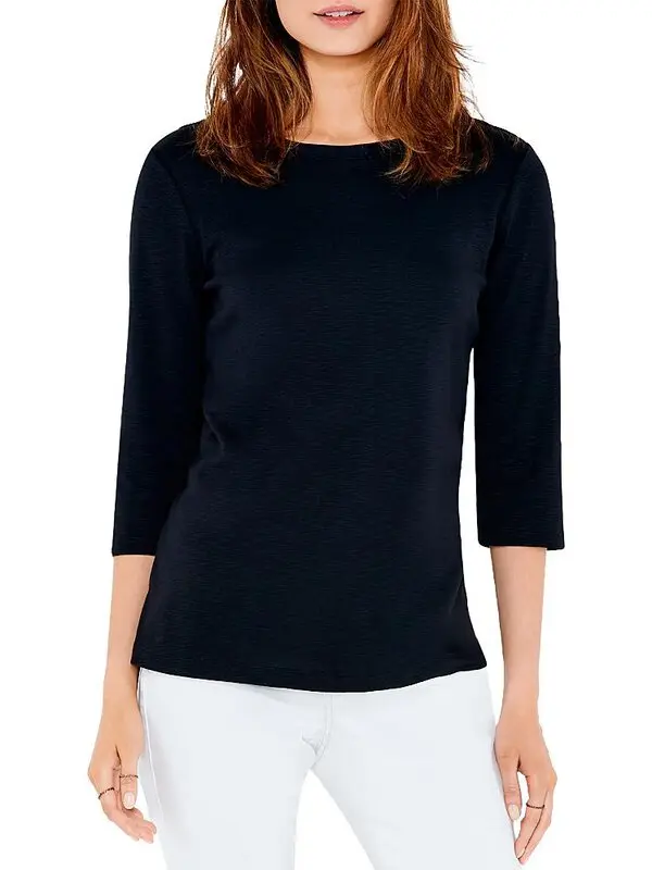 NIC+ZOE Boat Tee - Black Onyx