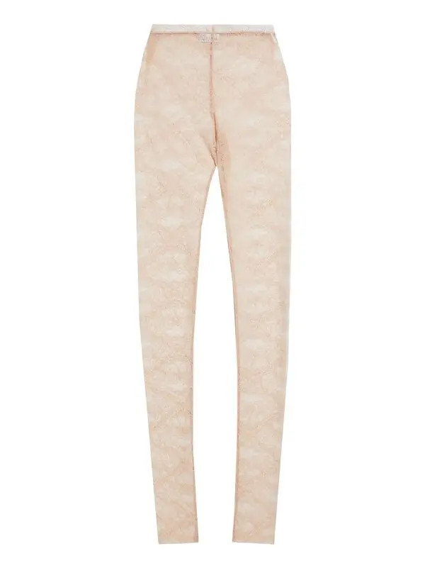 Red Valentino Corded Lace Leggings - Blush