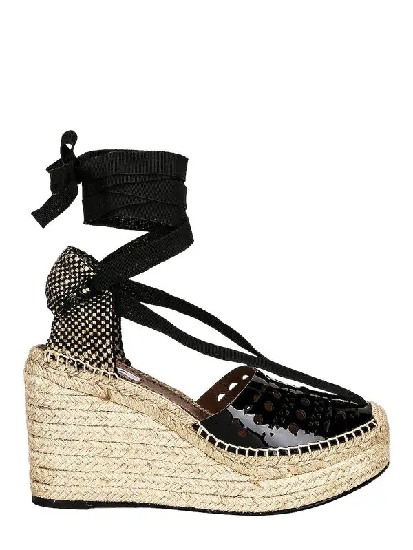 Alaïa Vienne Espadrille Wedges - Noir