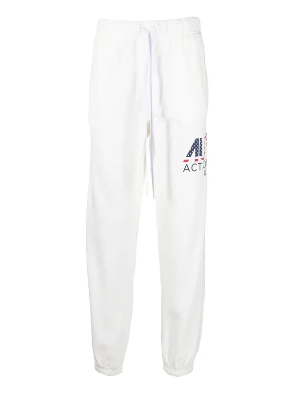 AUTRY Logo-print Cotton Sweatpants - White