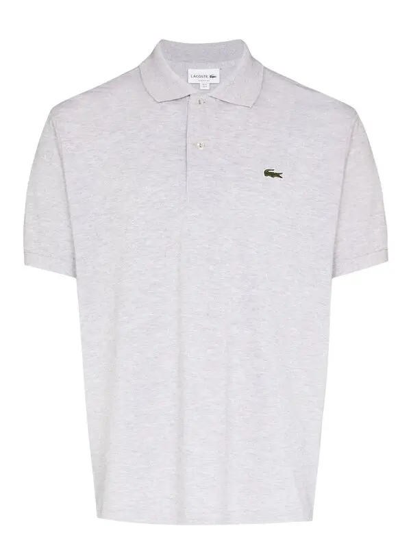 Lacoste Logo-patch Polo Shirt - Grey