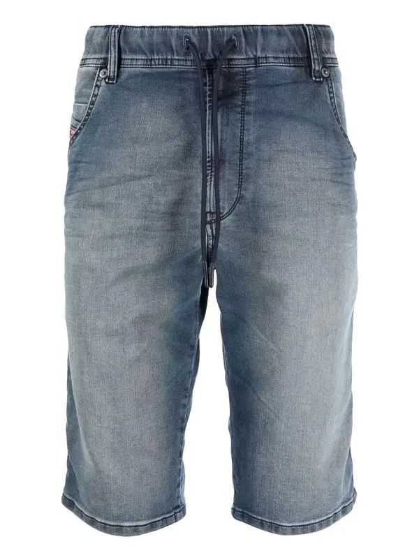 DIESEL® Knee-length Denim Shorts - Blue