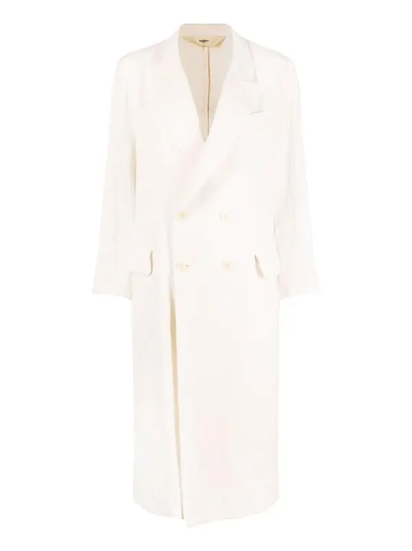 Barena Venezia Peak-lapels Button-front Mid-length Coat - Neutrals
