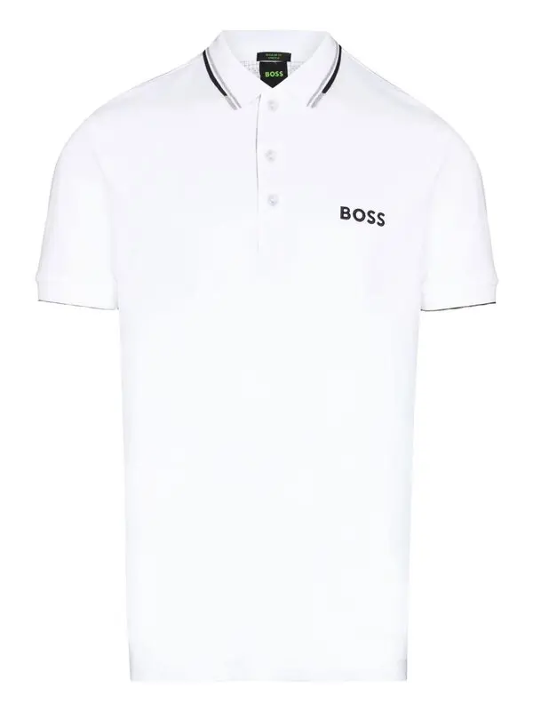 BOSS Paddy Pro Logo Polo Shirt - White