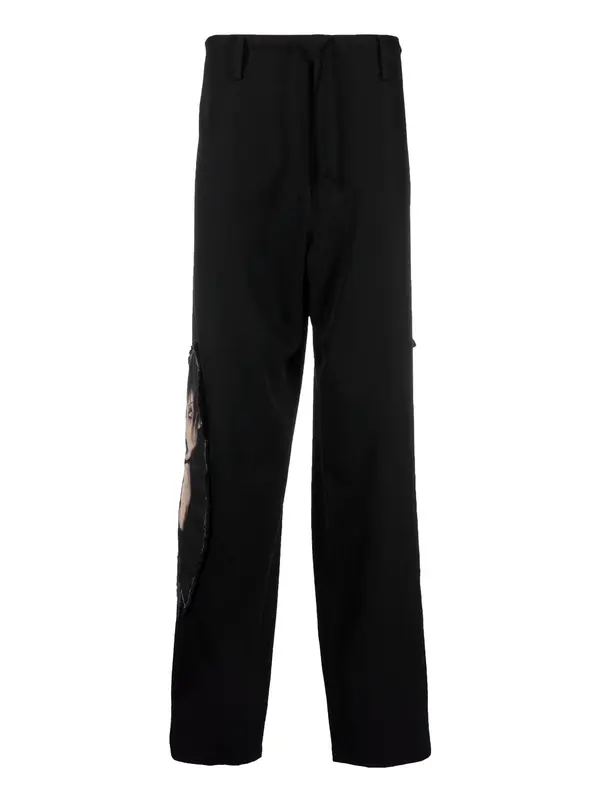 Yohji Yamamoto Straight-leg Trousers - Black