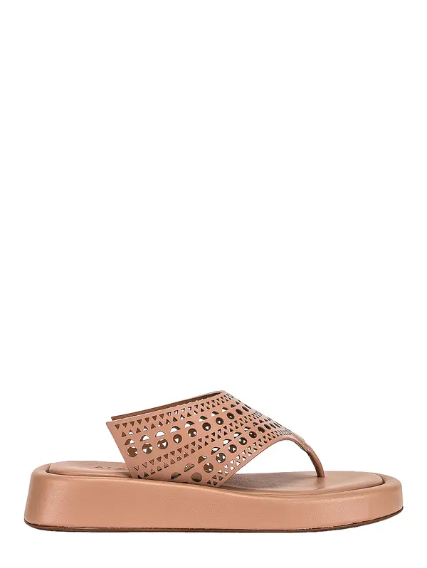 Alaïa Vienne Thong Platform Sandals - Chair