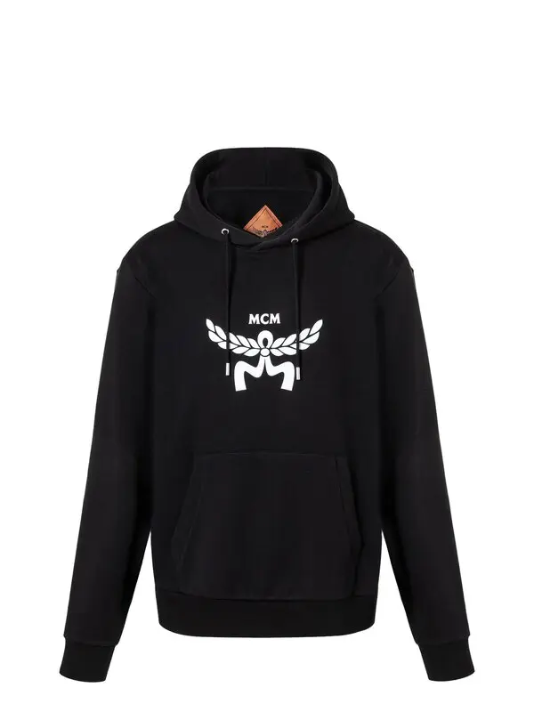 Mcm Logo Hoodie - Black