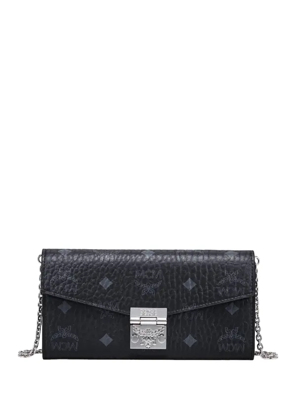 Mcm Tracy Crossbody Wallet - Black