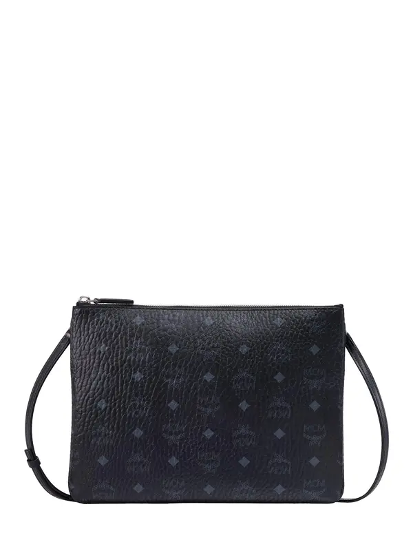 Mcm Visetos Original Crossbody Pouch - Black