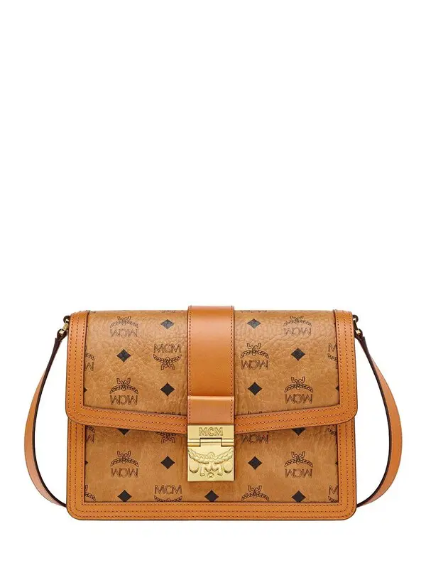 Mcm Tracy Shoulder Bag - Cognac