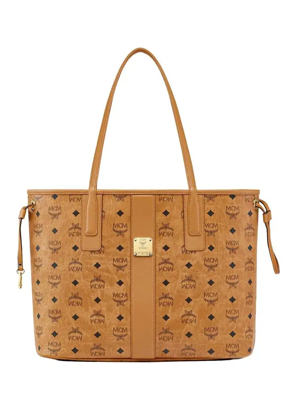 Mcm Reversible Liz Shopper - Cognac