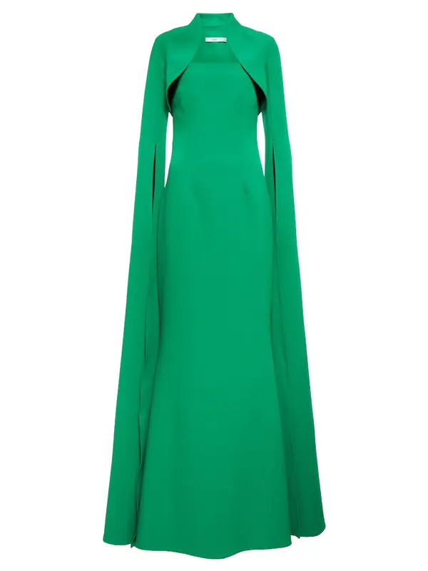 Safiyaa Crêpe Gown - Green