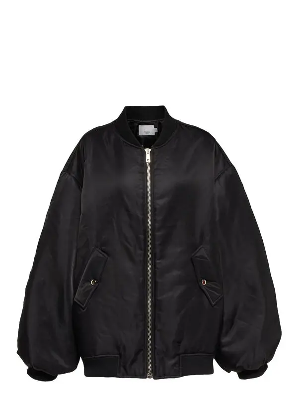THE FRANKIE SHOP Astra Technical Bomber Jacket - Black