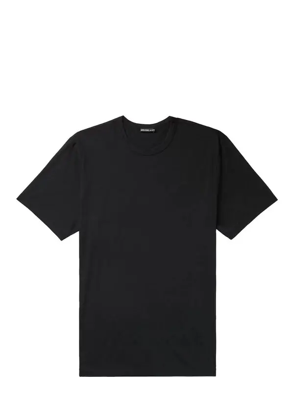 JAMES PERSE Luxe Lotus Slim-fit Cotton-jersey T-shirt - Black