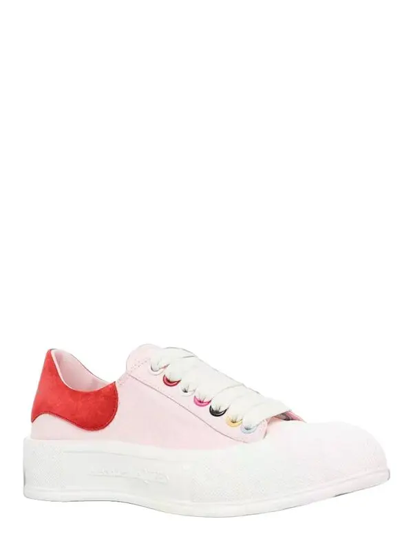 Alexander McQueen Low Top Canvas Sneakers - Pink