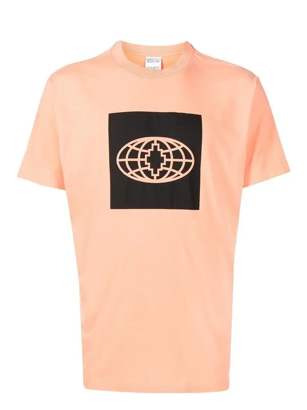 COUNTY OF MILAN Logo-print T-shirt - Orange