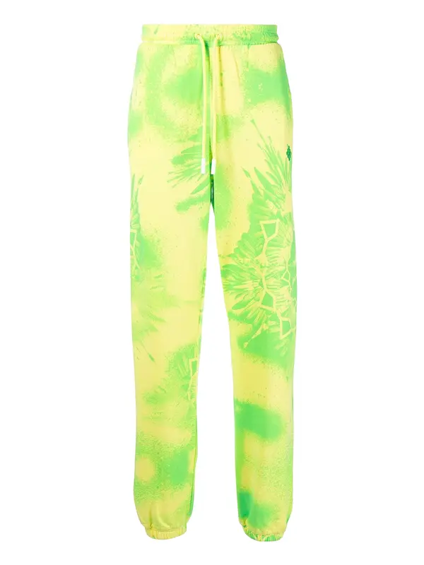 COUNTY OF MILAN Tie-dye Track Pants - Yellow