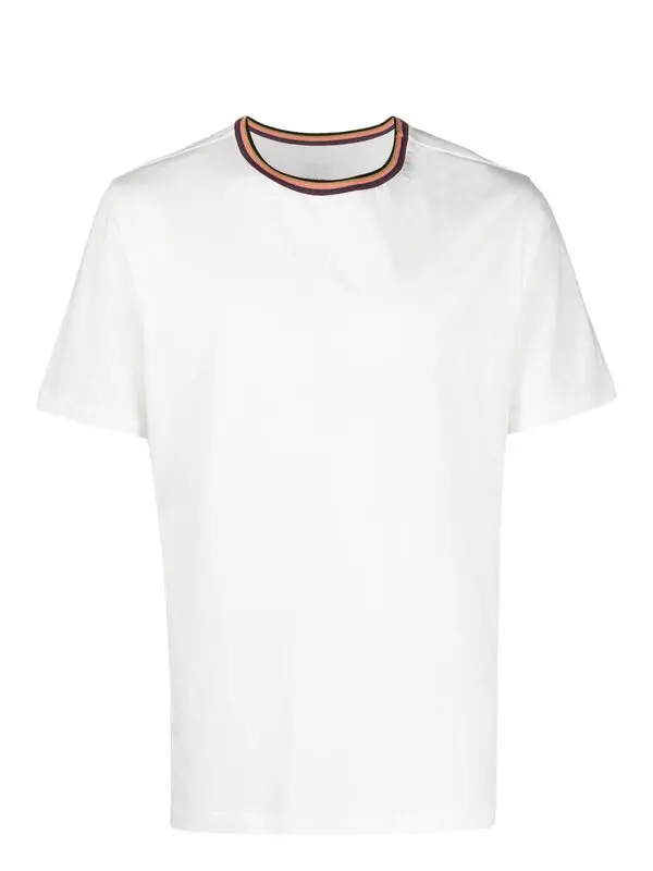 Paul Smith Contrast-trim T-shirt - White