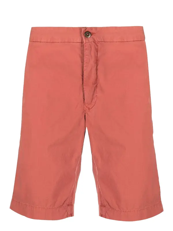 Incotex Knee-length Chino Shorts - Red