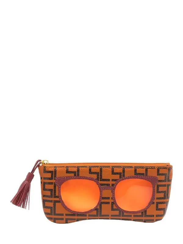 STUDIO CHOFAKIAN Zip-up Glasses Holder - Orange