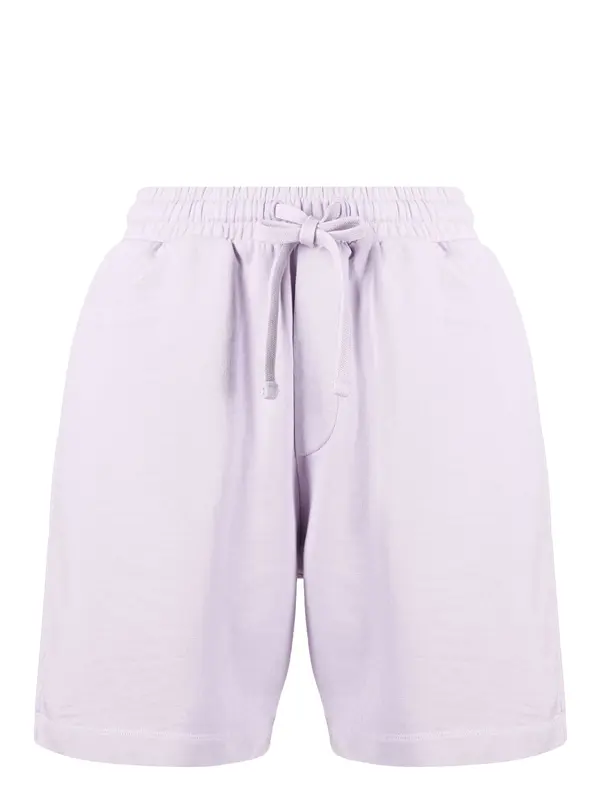 Nanushka Drawstring Organic Cotton Shorts - Purple