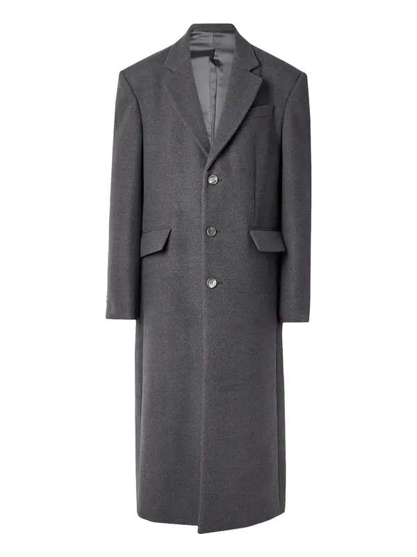 Wardrobe.NYC Wool Tailored Coat - Gray
