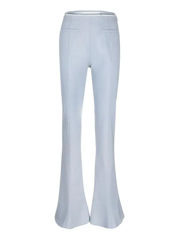 Jacquemus Wool-blend Flared Trousers - Blue
