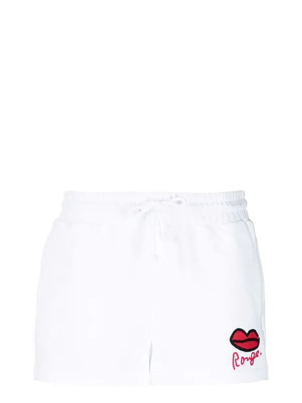 Sonia Rykiel Paris Rouge Drawstring Track Pants - White