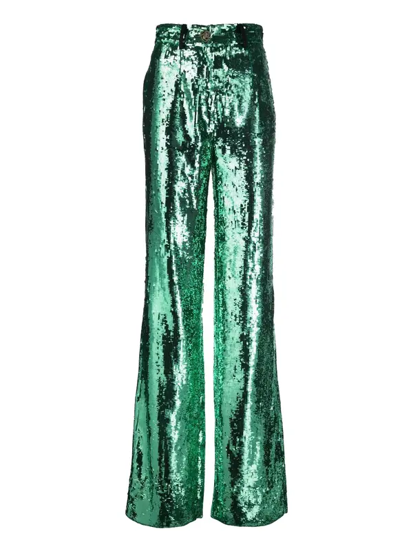 Philipp Plein Sequin-embellished Trousers - Green