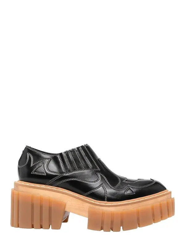 Stella McCartney Embroidered Loafers - Black