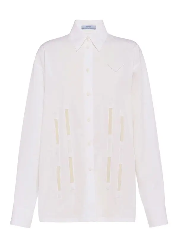 Prada Long-sleeve Cotton Shirt - White