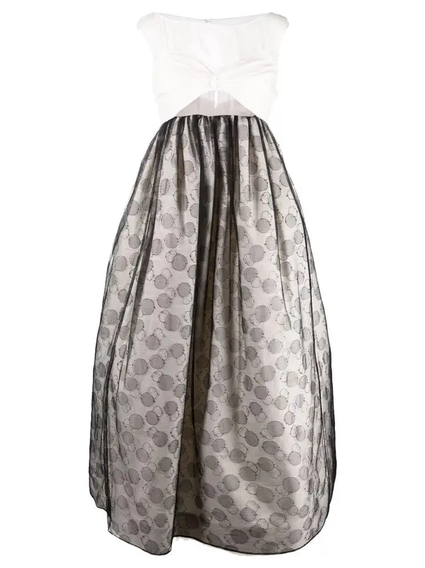 MAISON MARGIELA Puffball Lace-layered Dress - Black