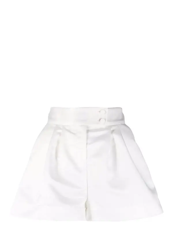 STYLAND Pleated Tailored Shorts - White