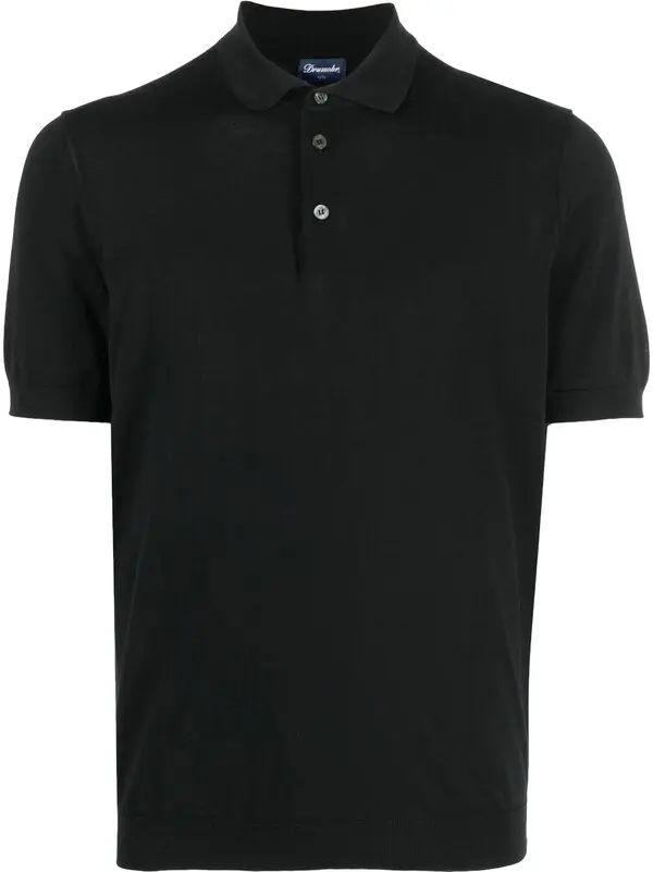 DRUMOHR Short-sleeved Polo Shirt - Black