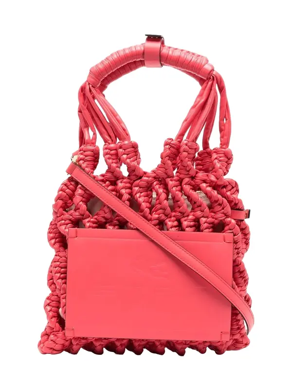 Etro Small Interwoven Tote Bag - Pink
